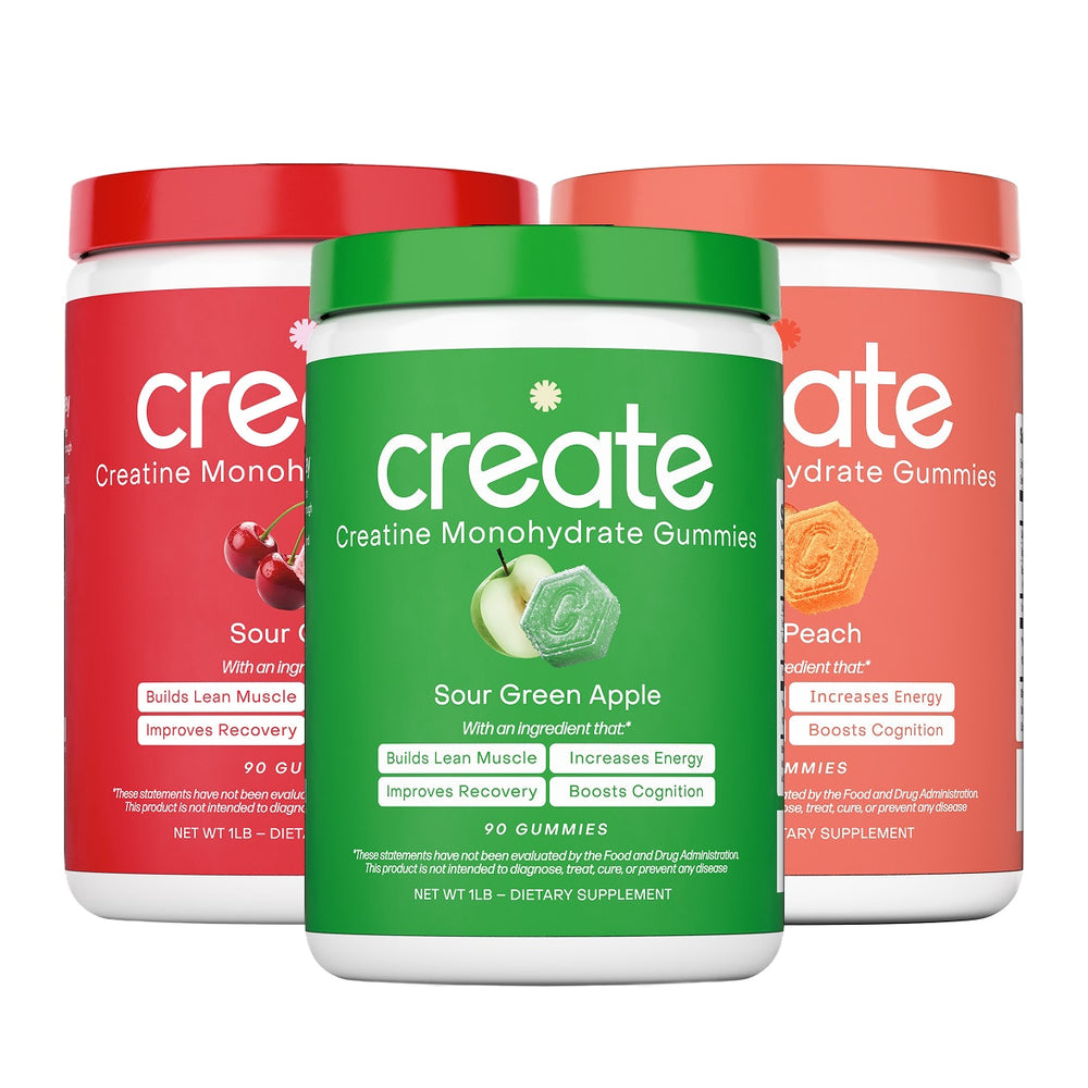 Sour Peach - Core Create Creatine Monohydrate Gummies – Create Wellness