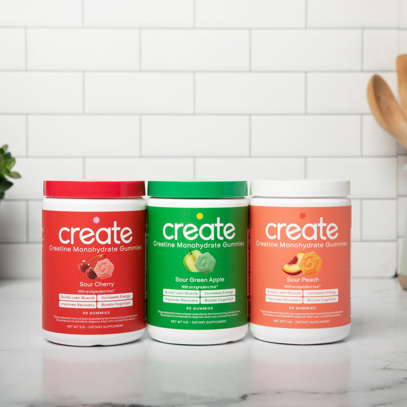 Sour Peach - Core Create Creatine Monohydrate Gummies – Create Wellness