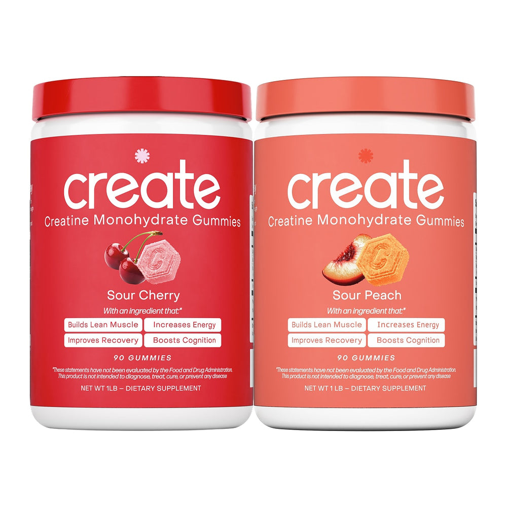 Sour Peach - Core Create Creatine Monohydrate Gummies – Create Wellness