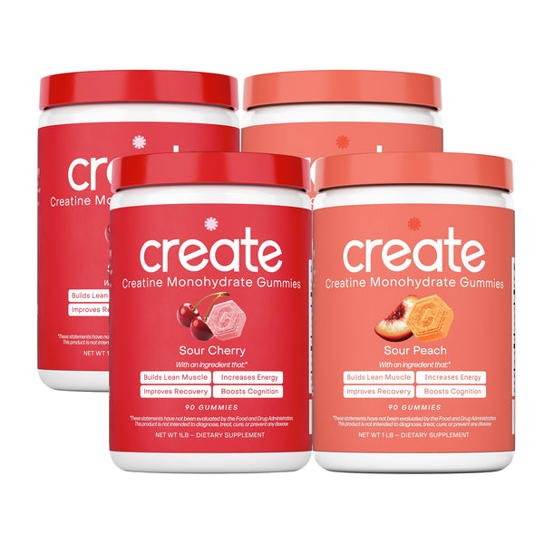 Sour Peach - Core Create Creatine Monohydrate Gummies – Create Wellness