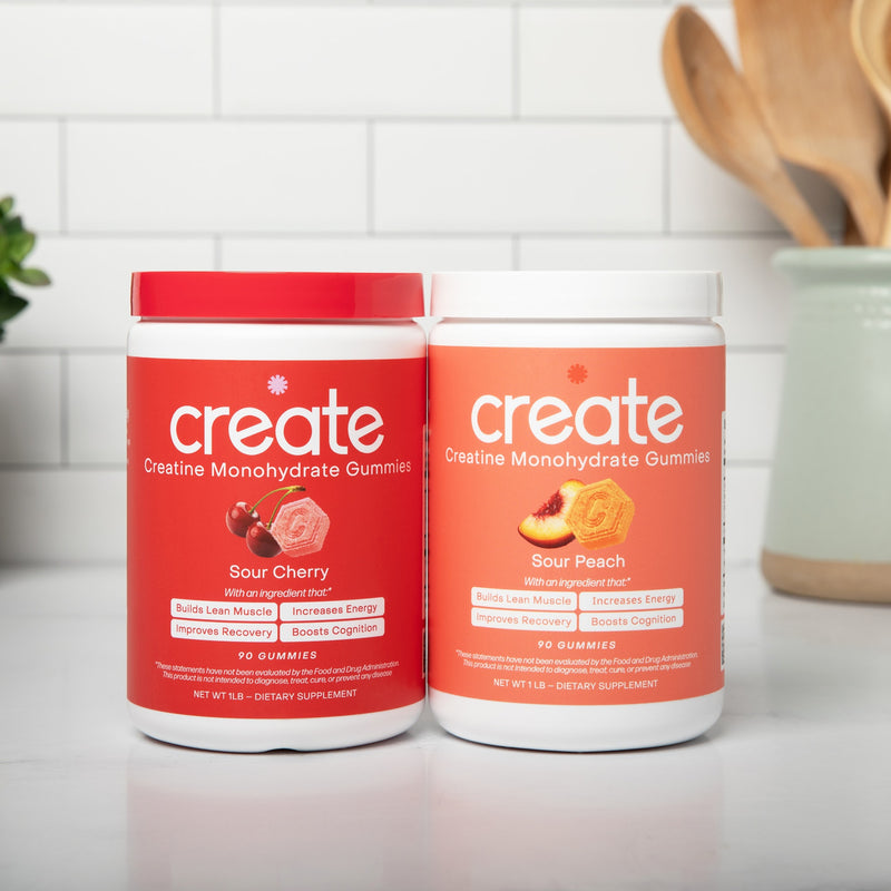 Sour Peach - Core Create Creatine Monohydrate Gummies – Create Wellness