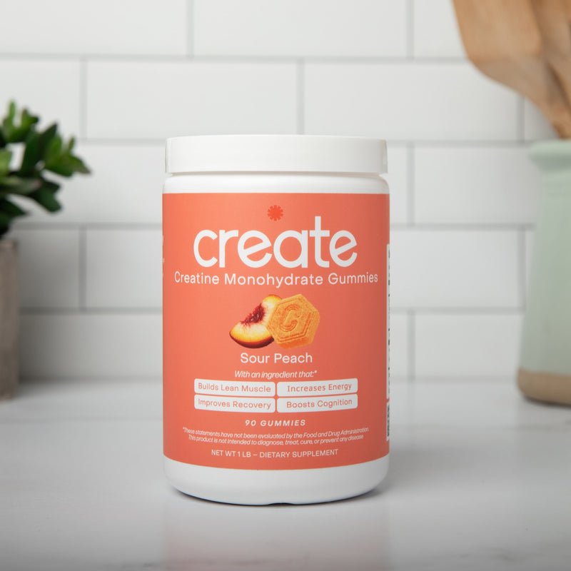 Sour Peach - Core Create Creatine Monohydrate Gummies – Create Wellness